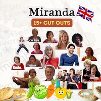 Miranda TV Show Photo Booth Props: BBC Comedy Cutouts (digital Download ...