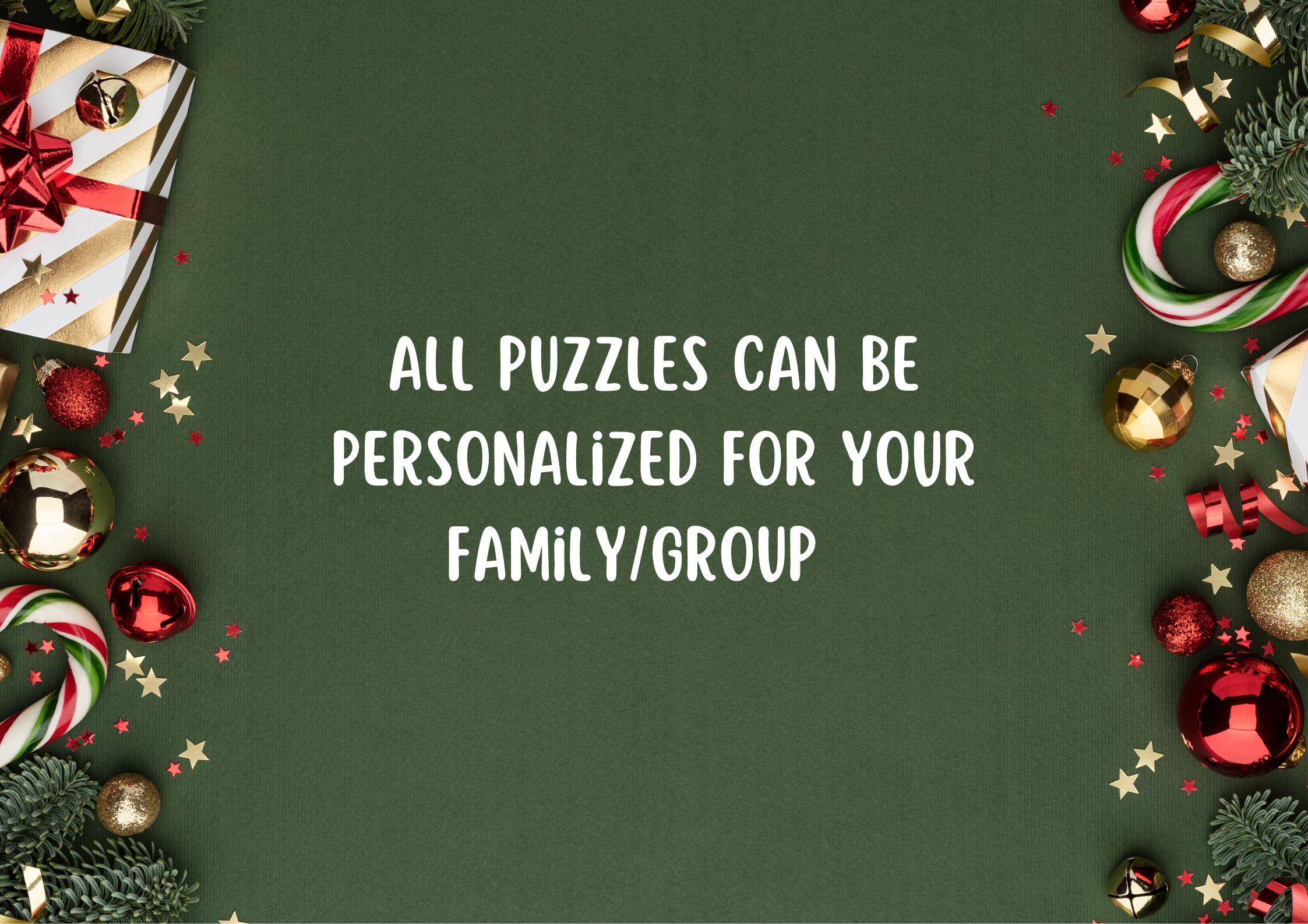 Christmas Printable Cryptogram Puzzle | Custom Made Cryptograms | Large ...