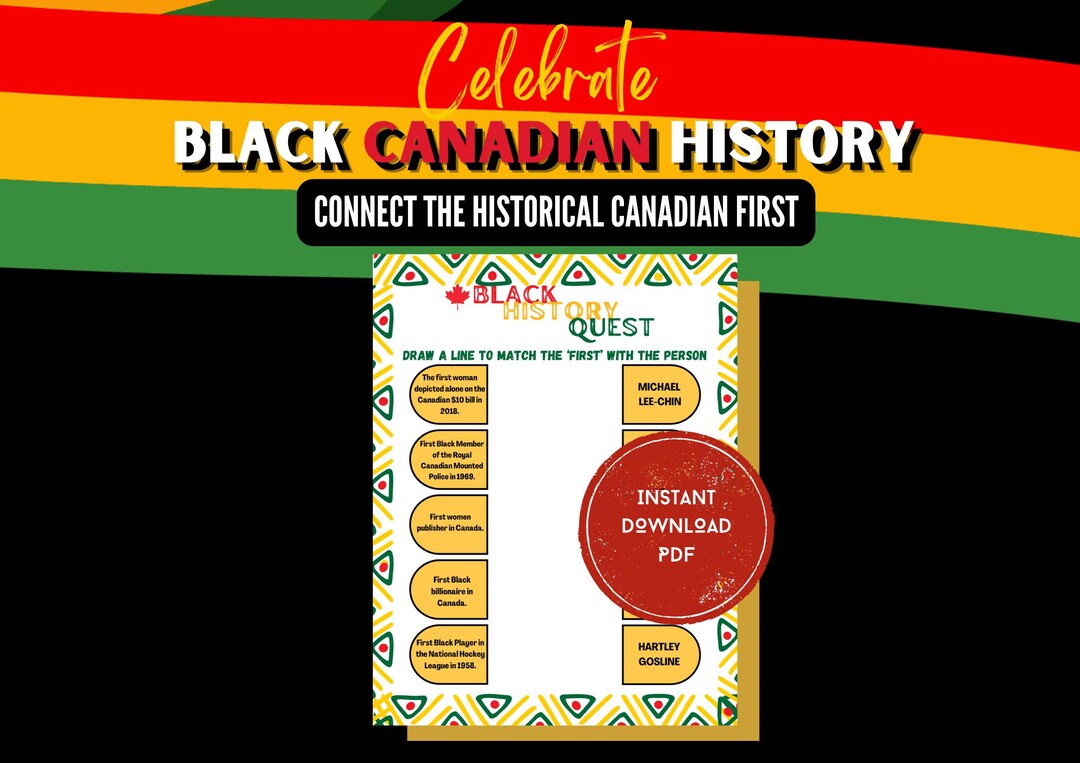 Canadian Black History Month | Black History Firsts | Fun Educational ...