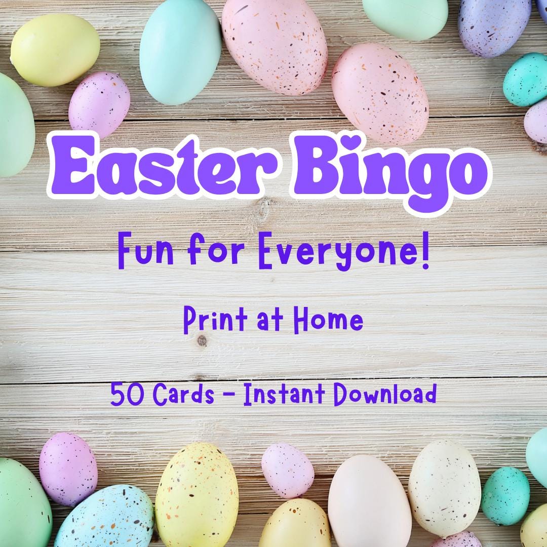 Easter Bingo Game Printable | Easter Party | Spring | Family Classroom ...