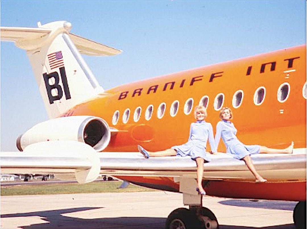 Art Canvas Braniff BAC One-11 Pucci Girls - Etsy