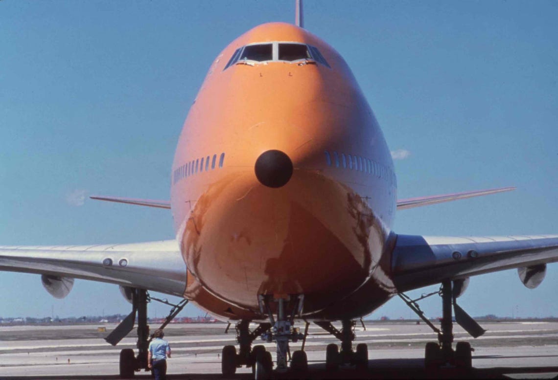 Poster Braniff International Boeing 747 at DFW Front View - Etsy