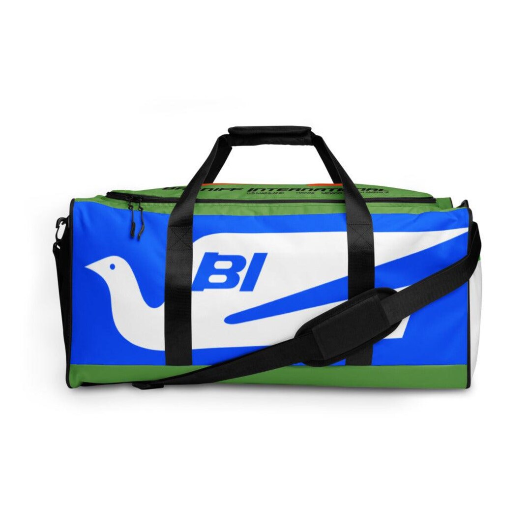 Braniff International Big Braniff Bag Bluebird Duffle Gym Bag - Etsy