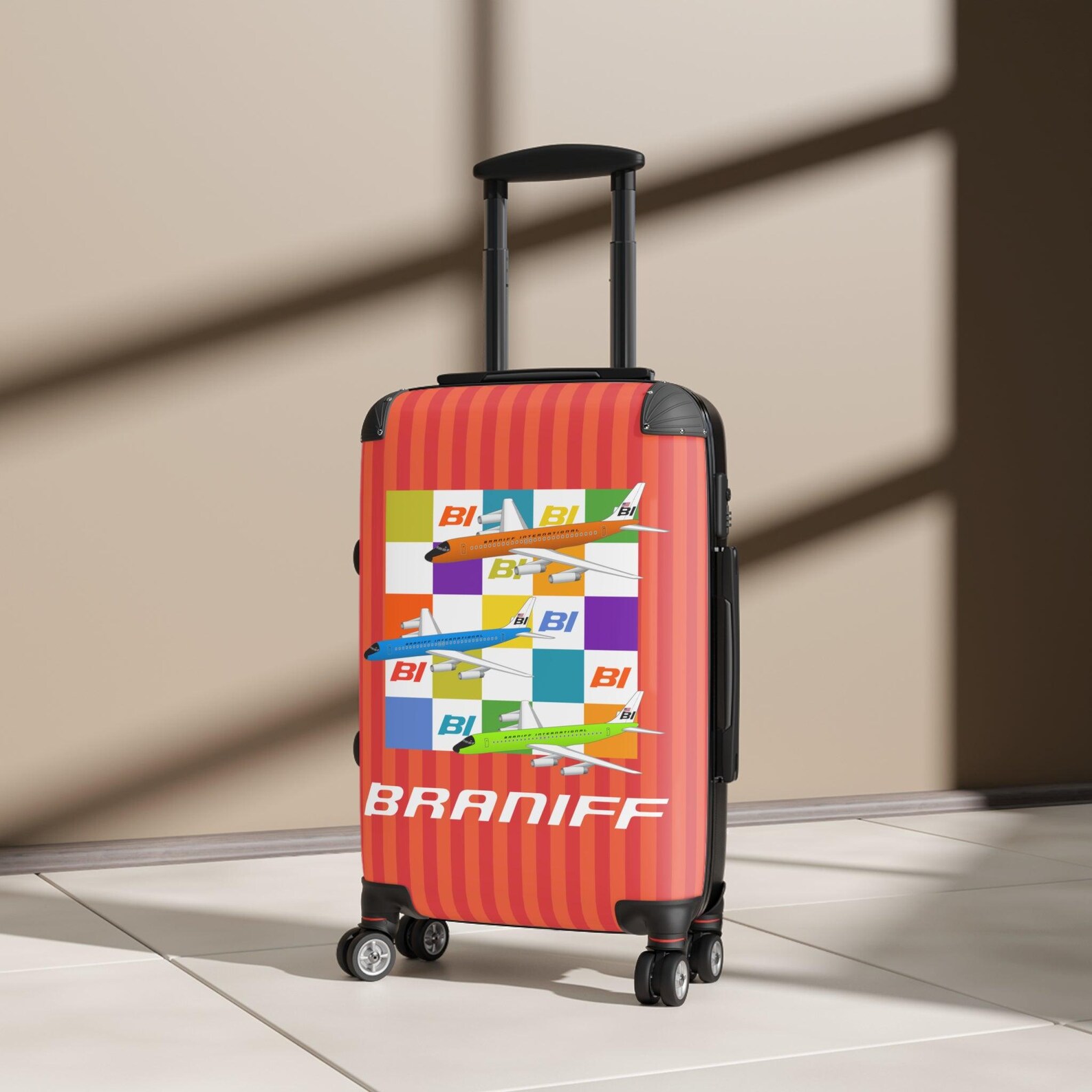 Braniff Ultra Space Jet Luggage Suitcase Mcdonnell Douglas DC-8-62 Jets ...