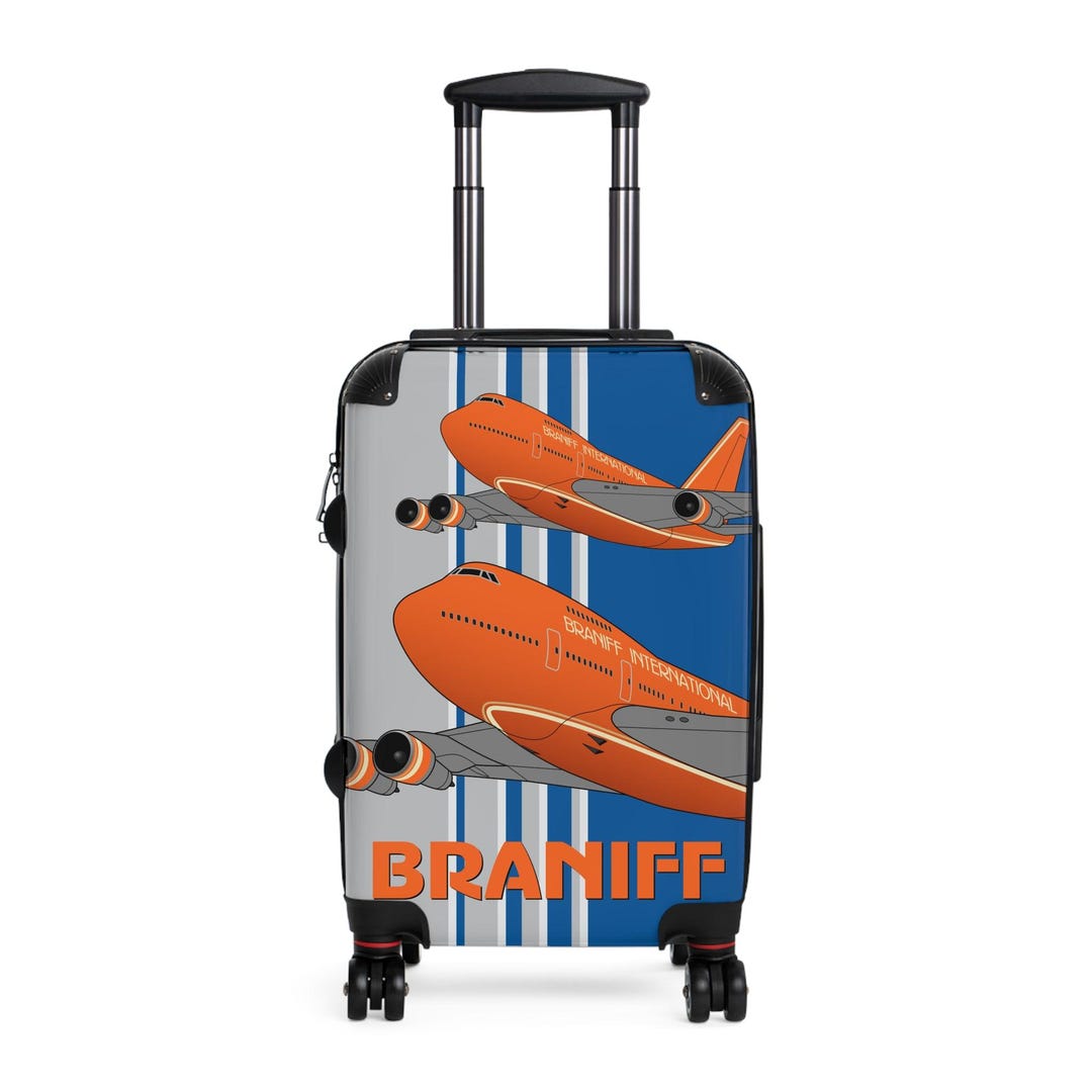 Braniff Ultra Space Jet Luggage Suitcase Boeing 747 Ultra Space Jumbo ...