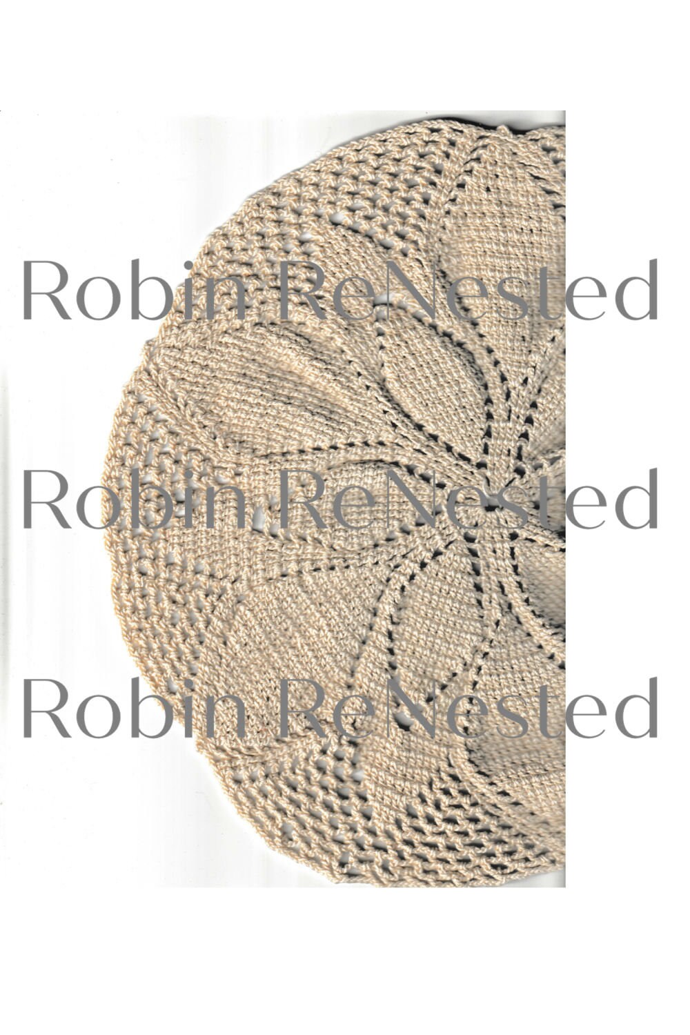 Printable Doily Scan, Instant Download Needlework, Junk Journal Page ...