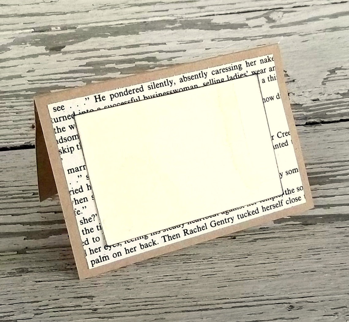 Rustic Place Cards, Book Themed Place Cards, Placecards, Wedding Decor ...