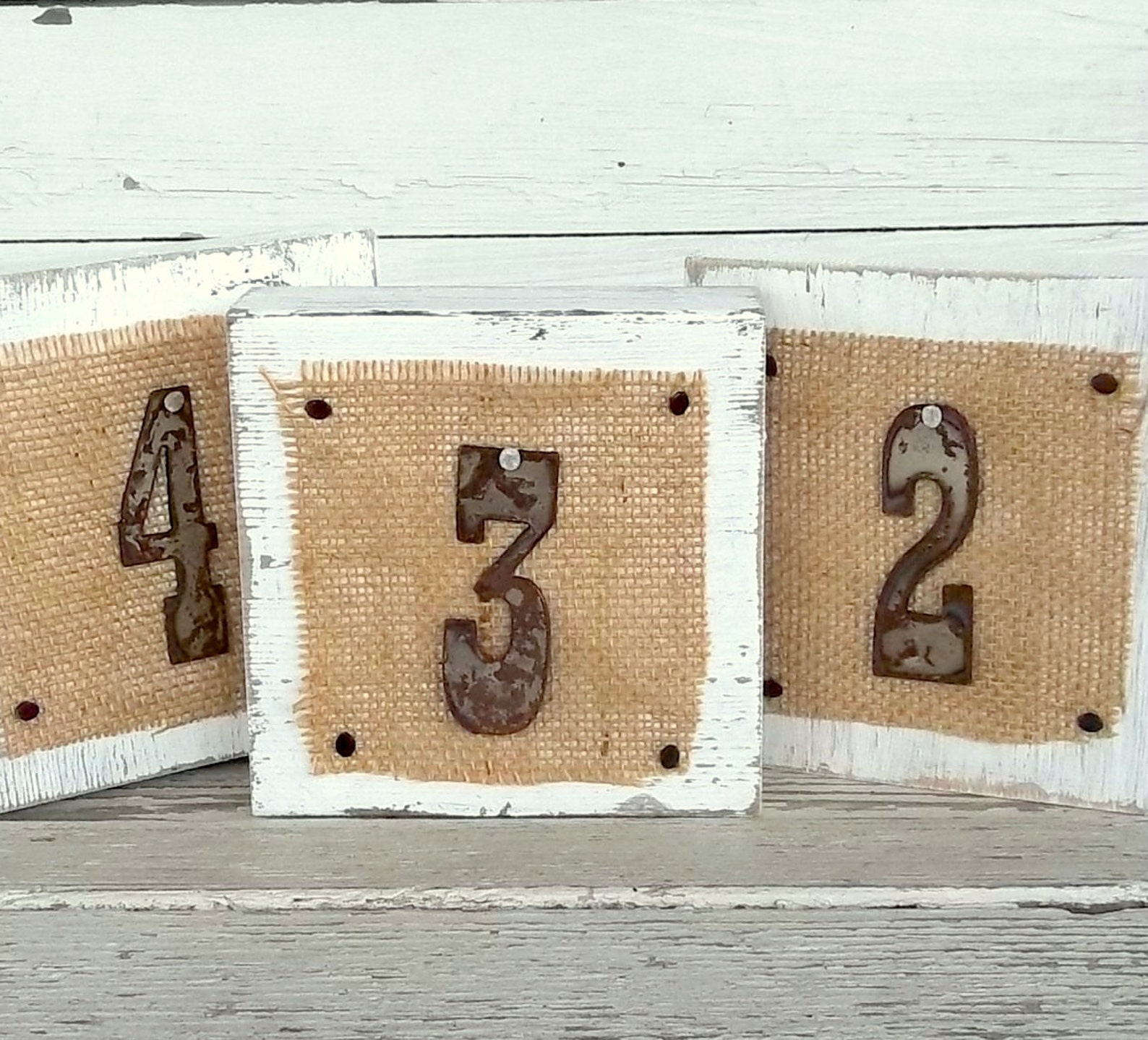 Rustic Table Number, Wood Table Sign, Rustic Wedding Decor, Rusty ...