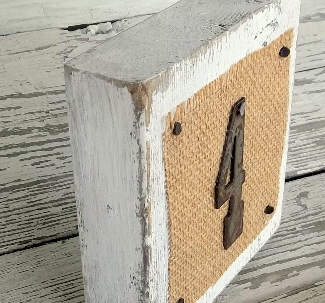 Rustic Table Number, Wood Table Sign, Rustic Wedding Decor, Rusty ...
