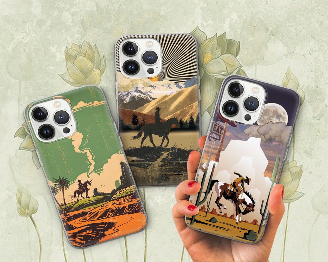 Old Western Ranch Phone Case Wild West Cowboy Cover for iPhone 16 Pro ...