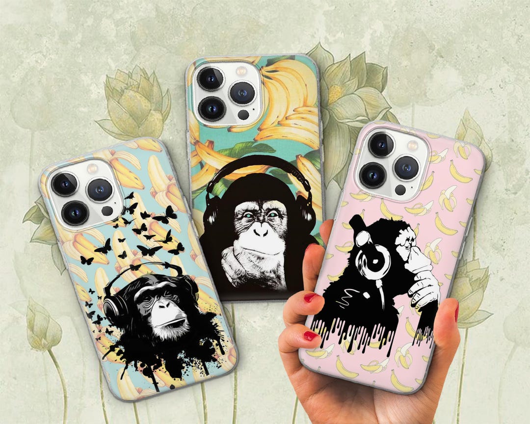 Banksy Monkey Phone Case Iconic Street Graffiti Cover for iPhone 16 Pro ...