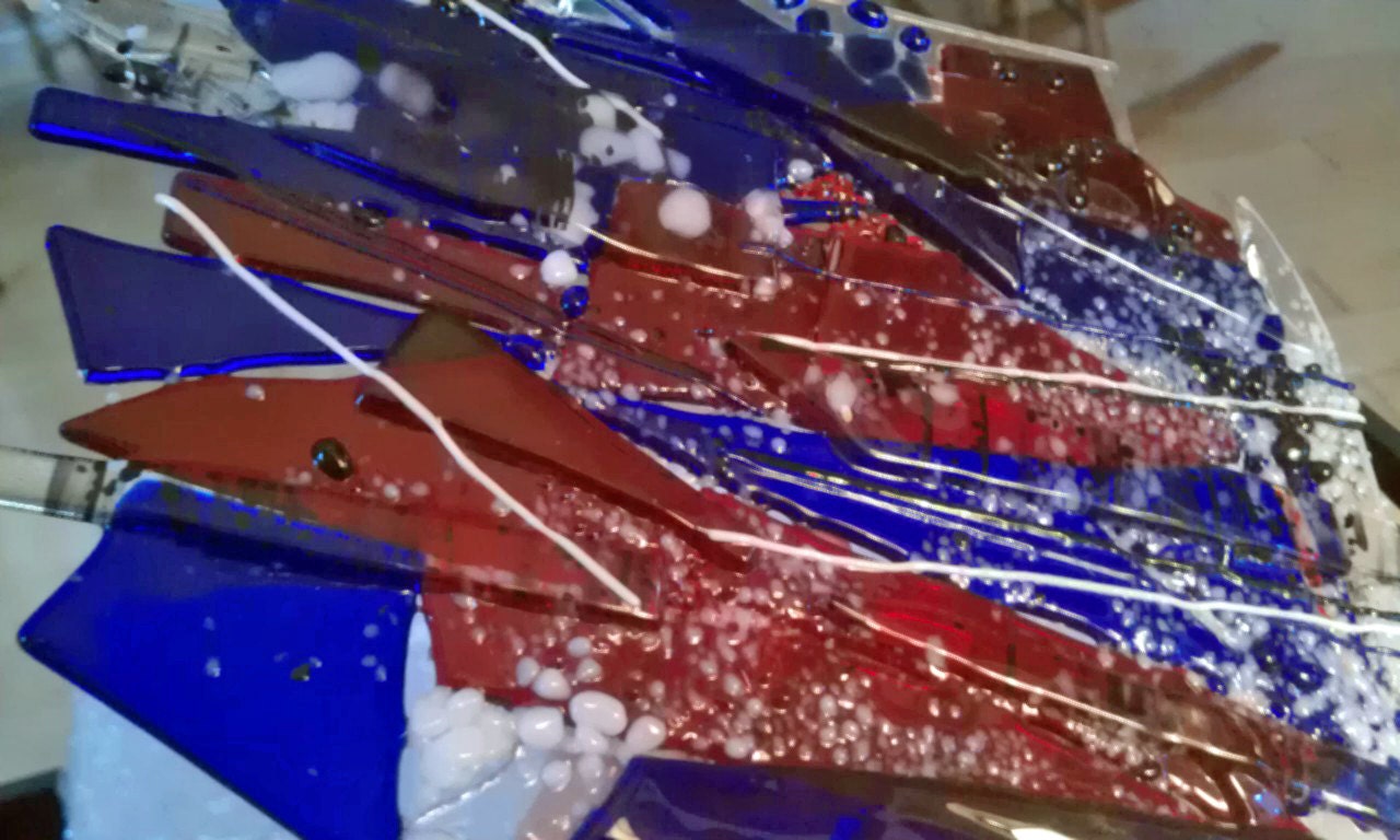 Fused Glass Wall Art, Textured Fused Glass, Fused Glass Art, Glass Art ...