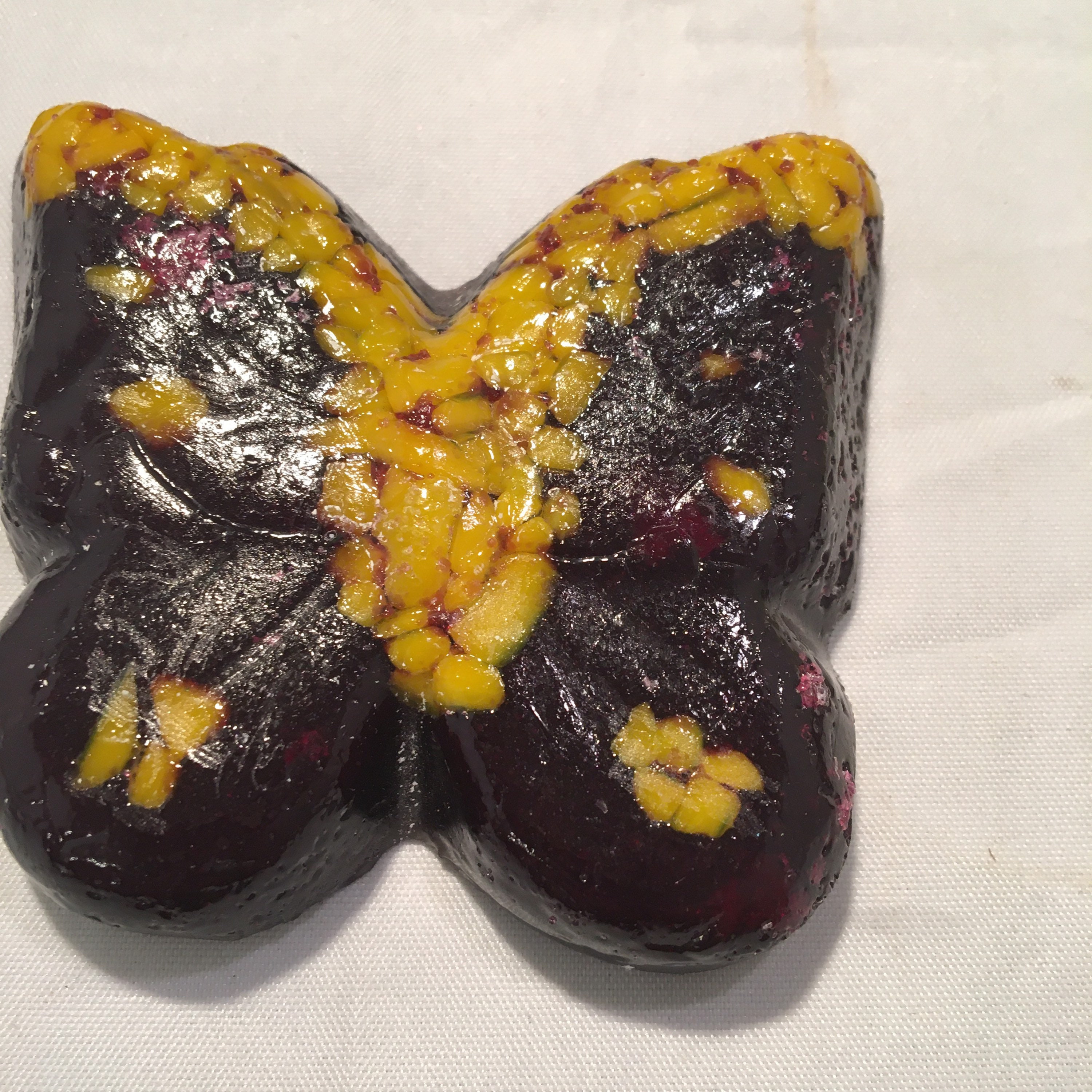 Cast Glass Paperweight, Glass Paperweight, Fused Glass Butterfly ...