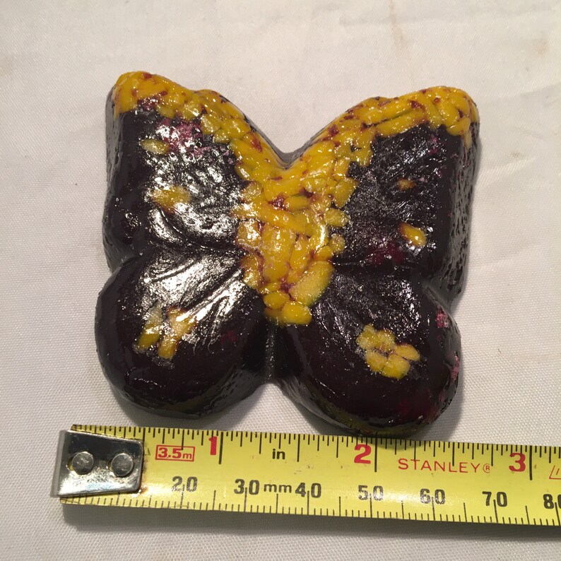 Cast Glass Paperweight, Glass Paperweight, Fused Glass Butterfly ...