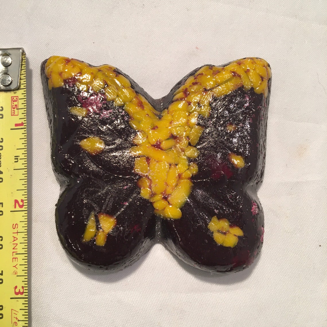 Cast Glass Paperweight, Glass Paperweight, Fused Glass Butterfly ...