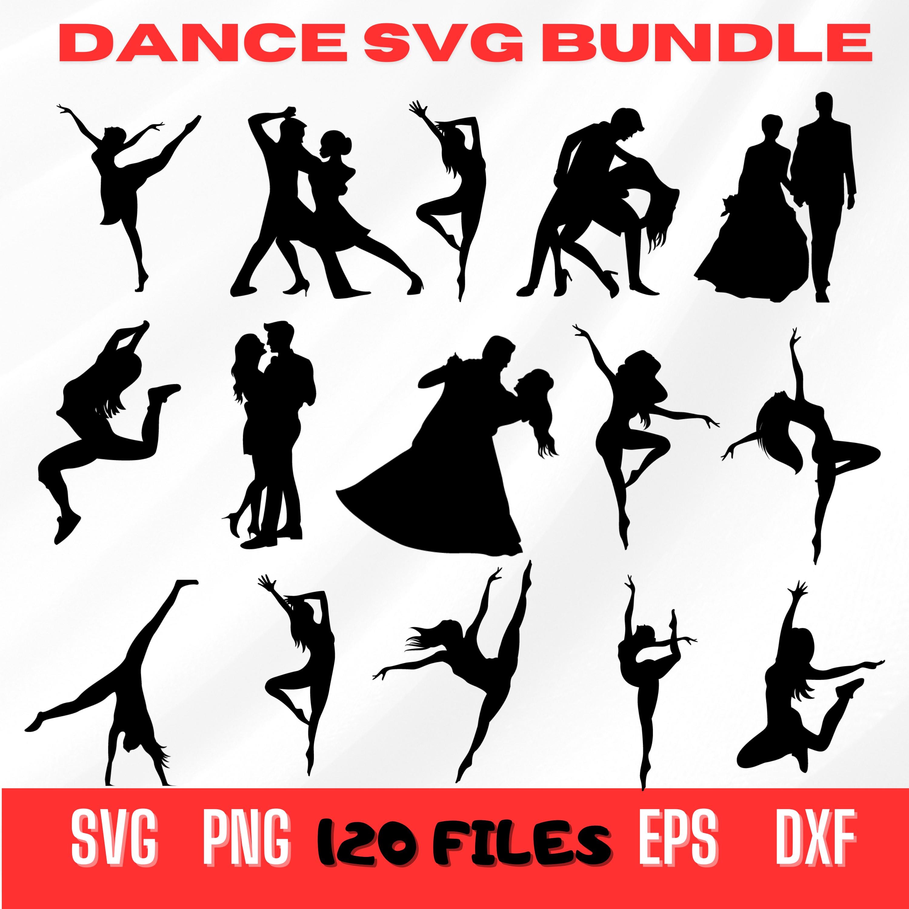 Dance Svg Bundle, Dance Png Bundle, Dancer Silhouettes Png, Dance Cut ...
