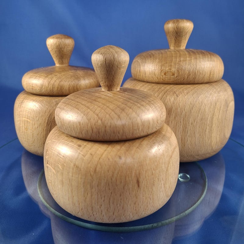 Wooden Seasoning Containers - Etsy