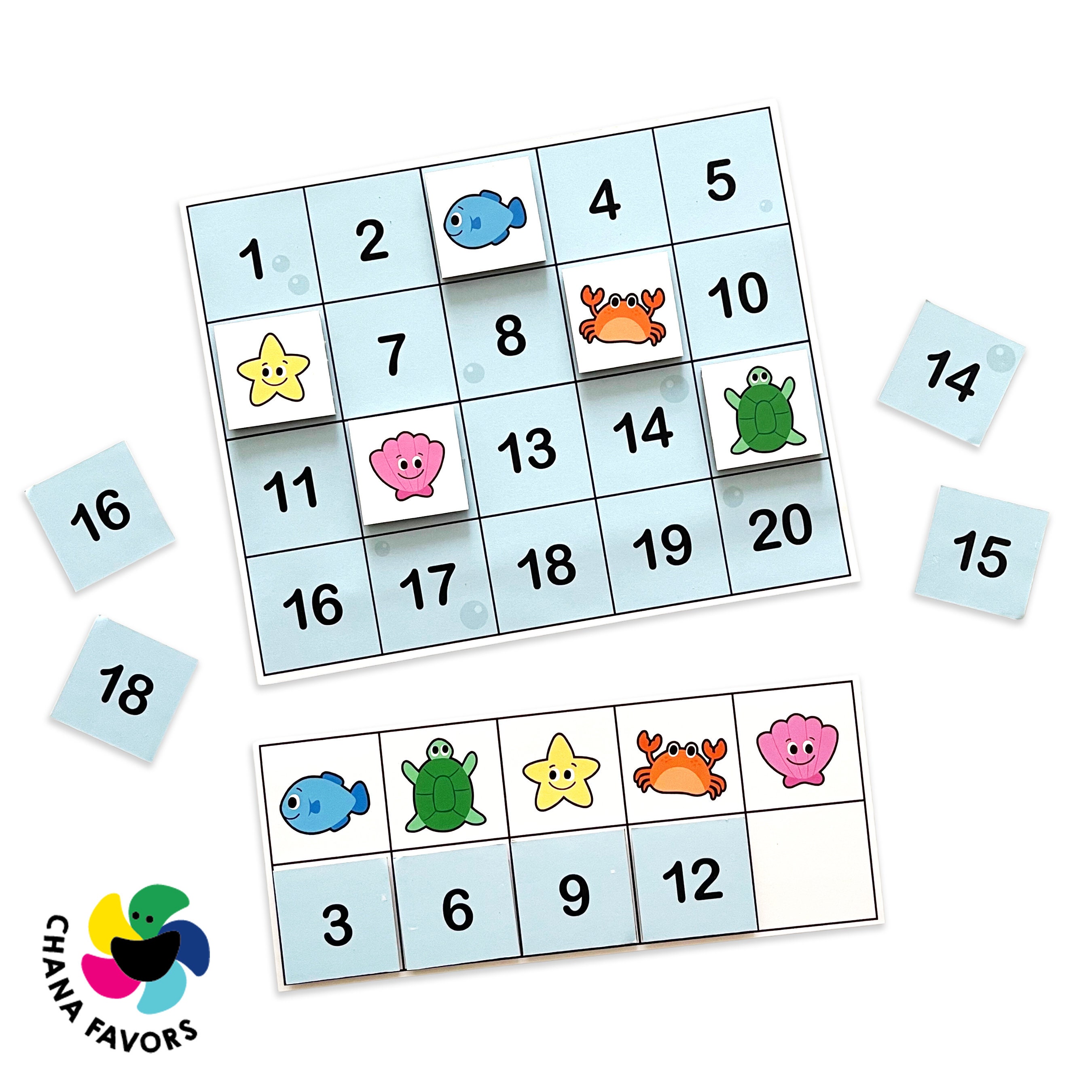 Seaside Number Puzzle Engaging Printable for Kids, Boost Number ...