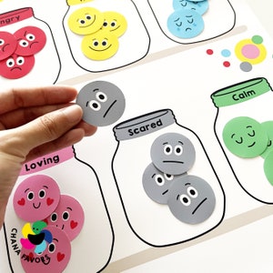 Kids Emotions Activity: Printable Feelings Watch & Jars (PDF Download ...