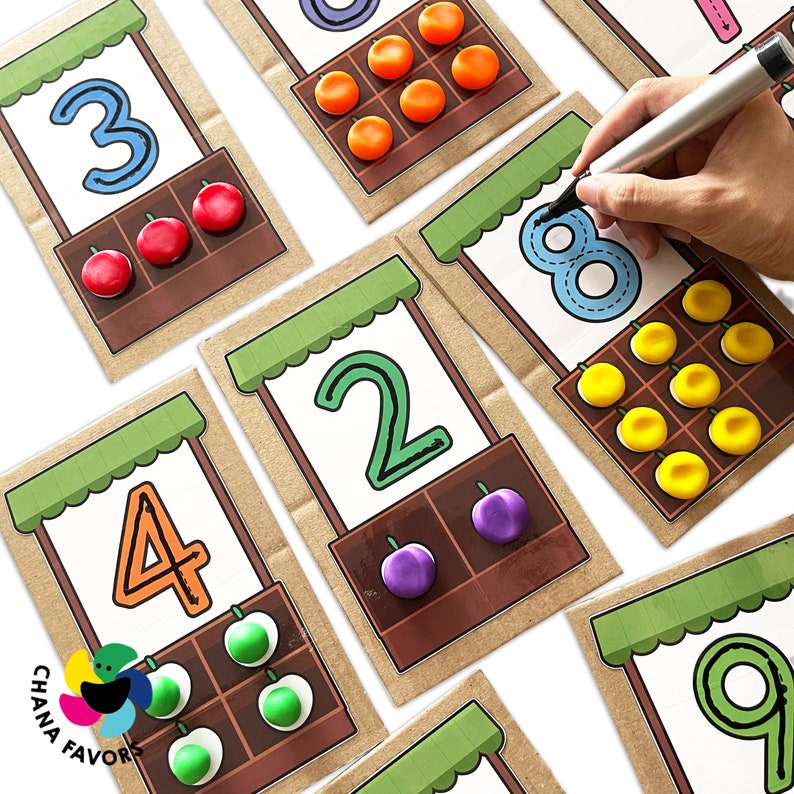 Fruit Stand Math: Fine Motor Skills Activity (printable PDF) - Etsy