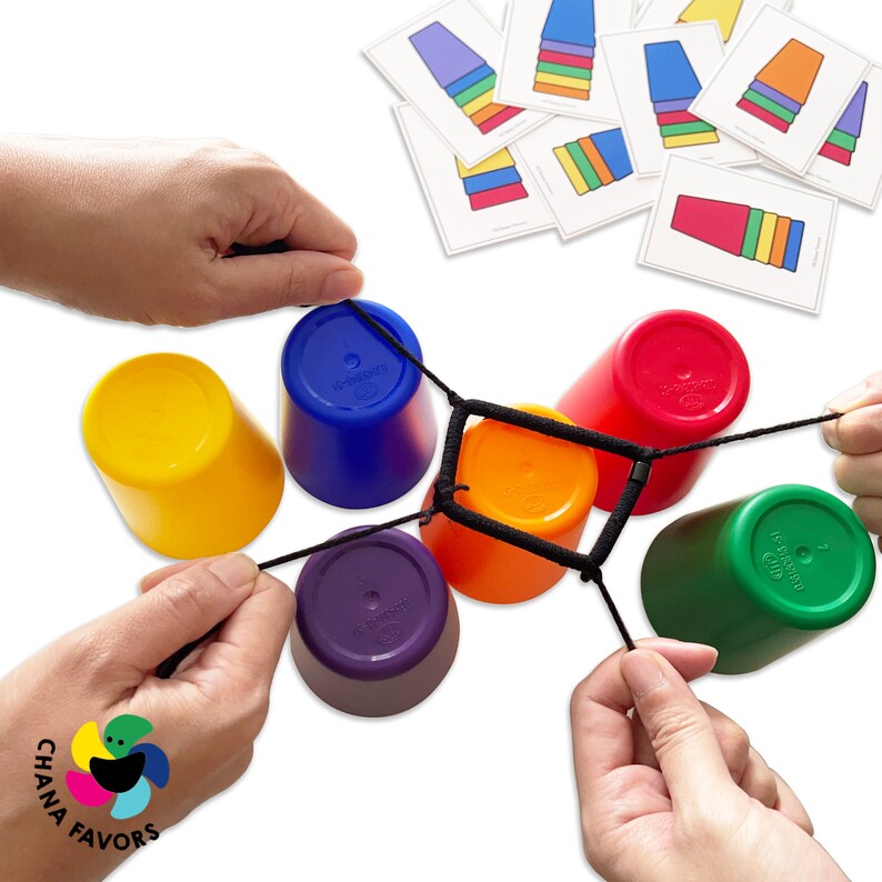 Color Cups Matching Game: Printable Activity (PDF Download) - Etsy