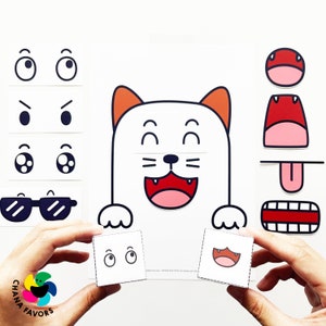 Cat Facial Expressions Printable: Preschool Emotion Learning (PDF ...