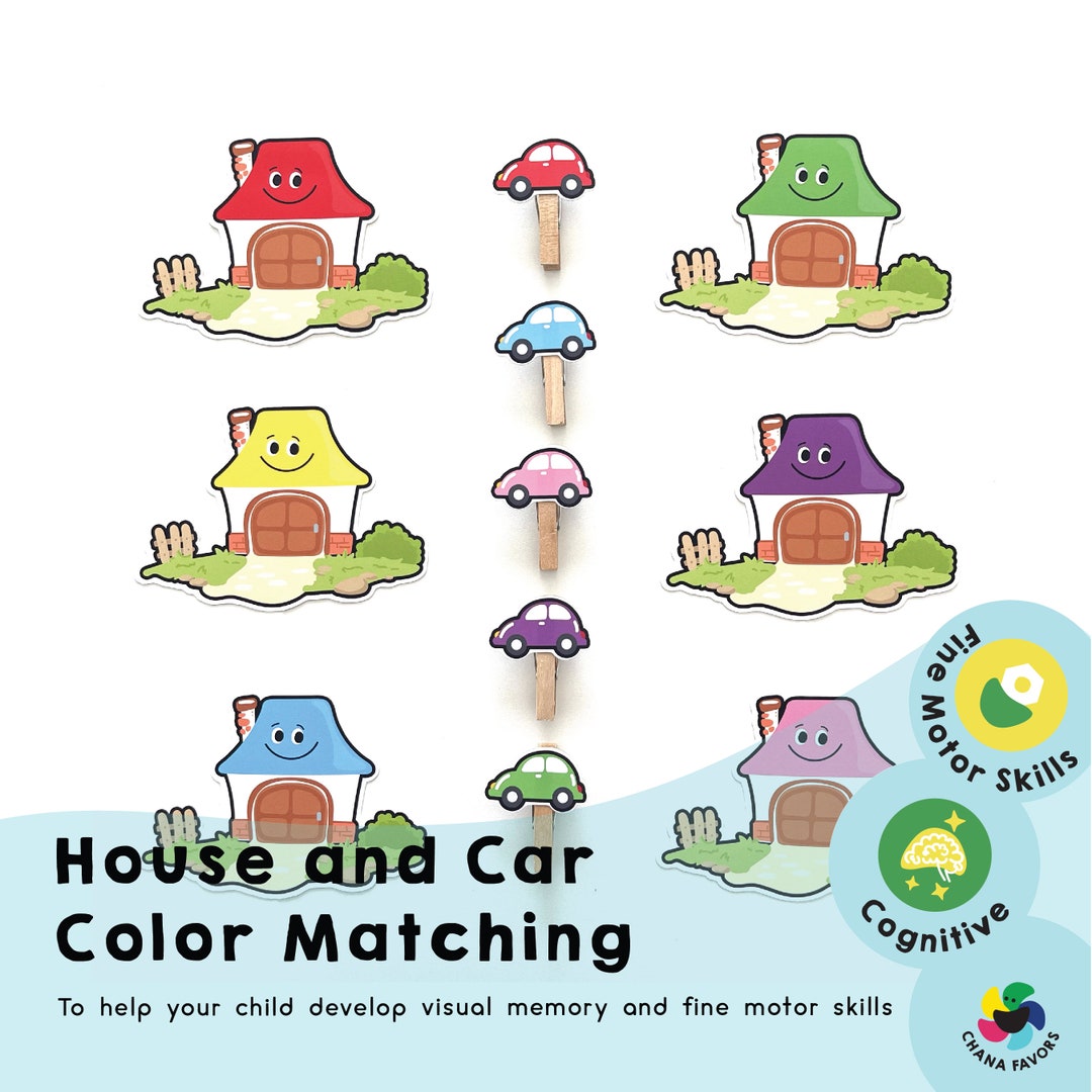 House and Car Color Matching - Printable PDF - Download Only ...