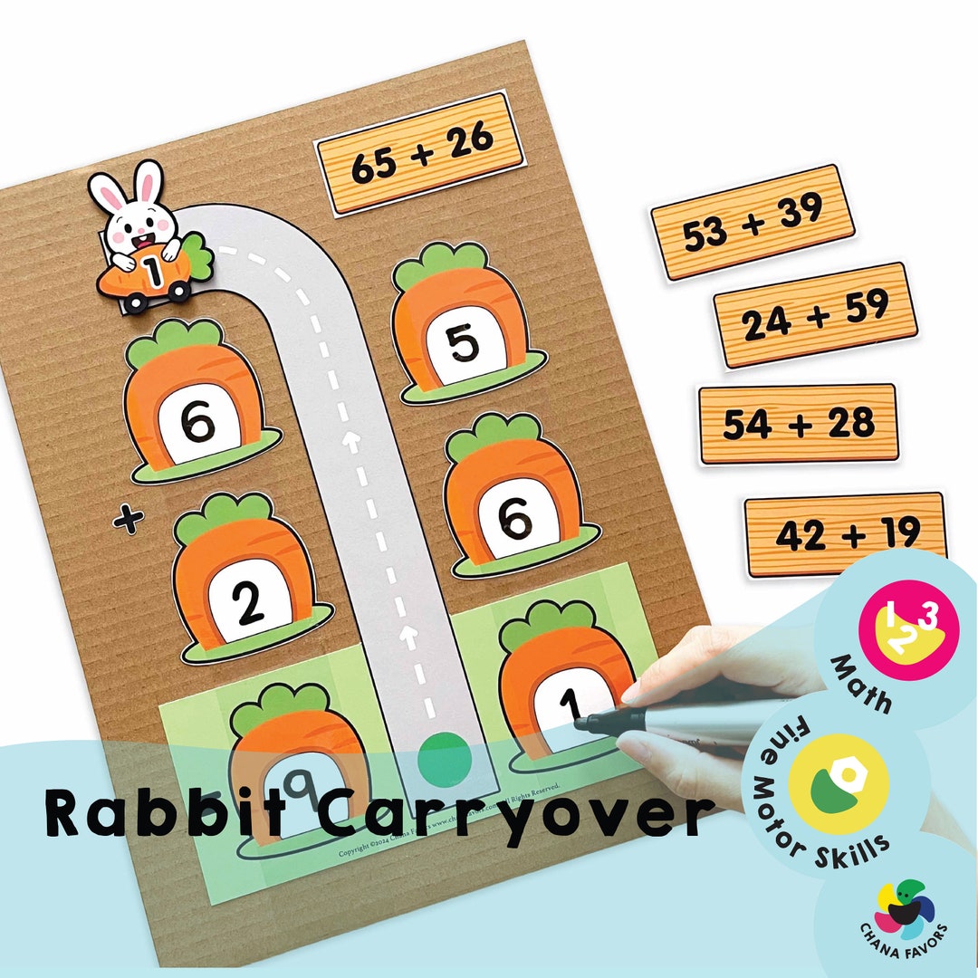 Rabbit Carryover - Printable PDF - Download Only - Introduce Carryover ...