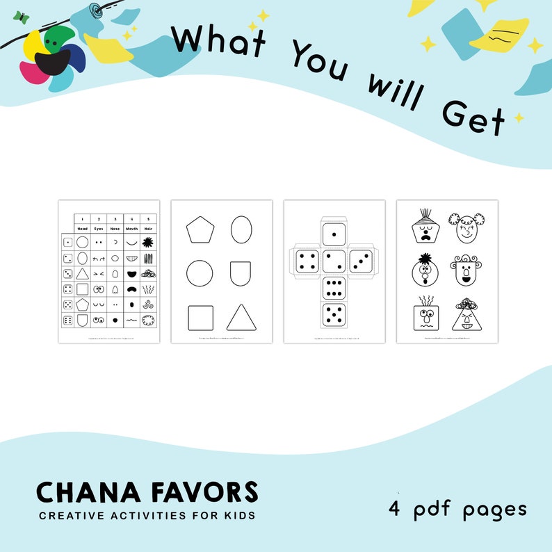 Character Creation Game: Printable Dice Activity (PDF Download) - Etsy