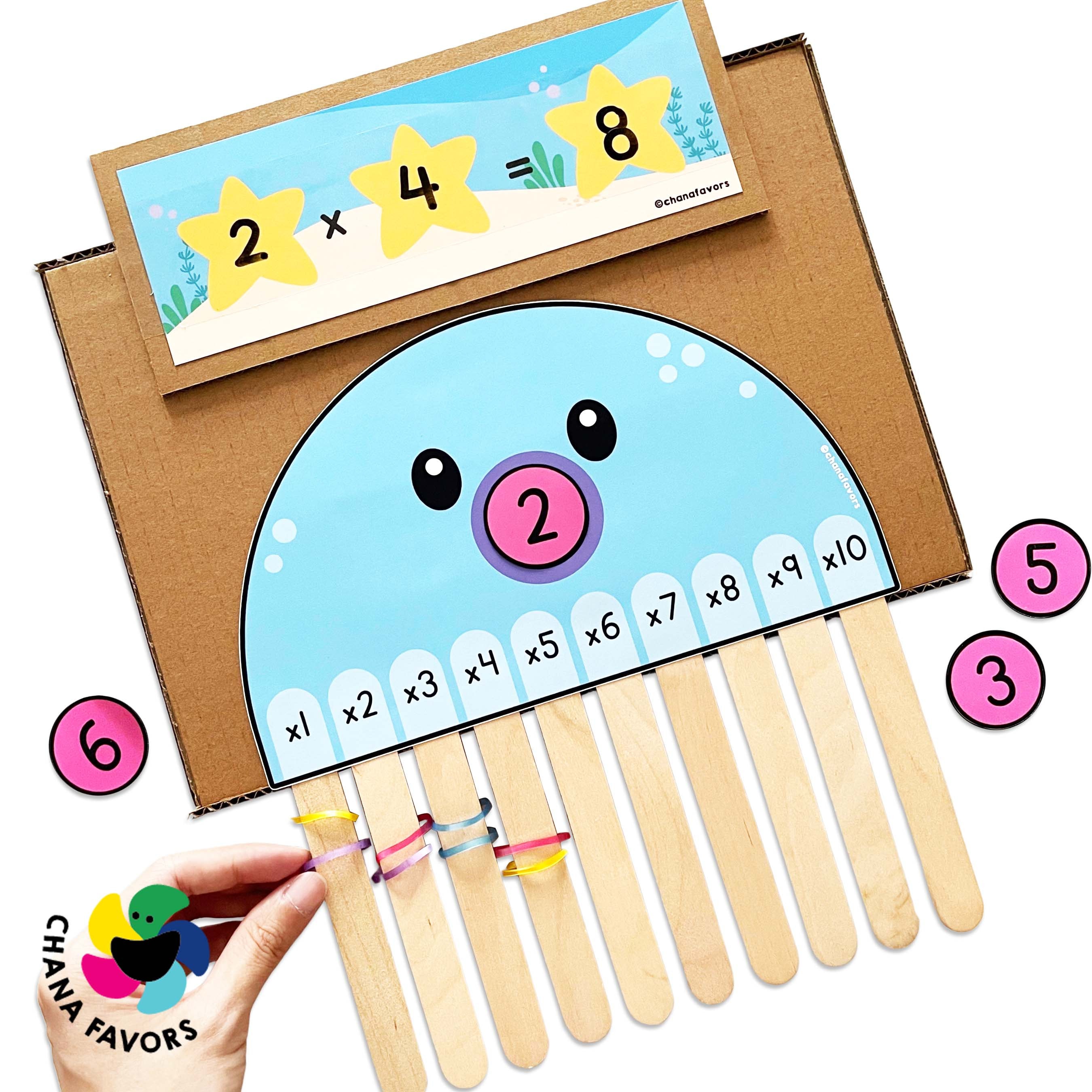 Tentacle Times Tables Printable Multiplication up to 10 Math Game for ...