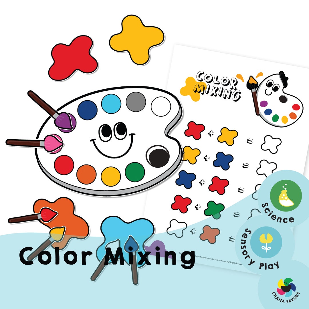 Color Mixing Activity: Printable Color Science for Kids (PDF Download ...