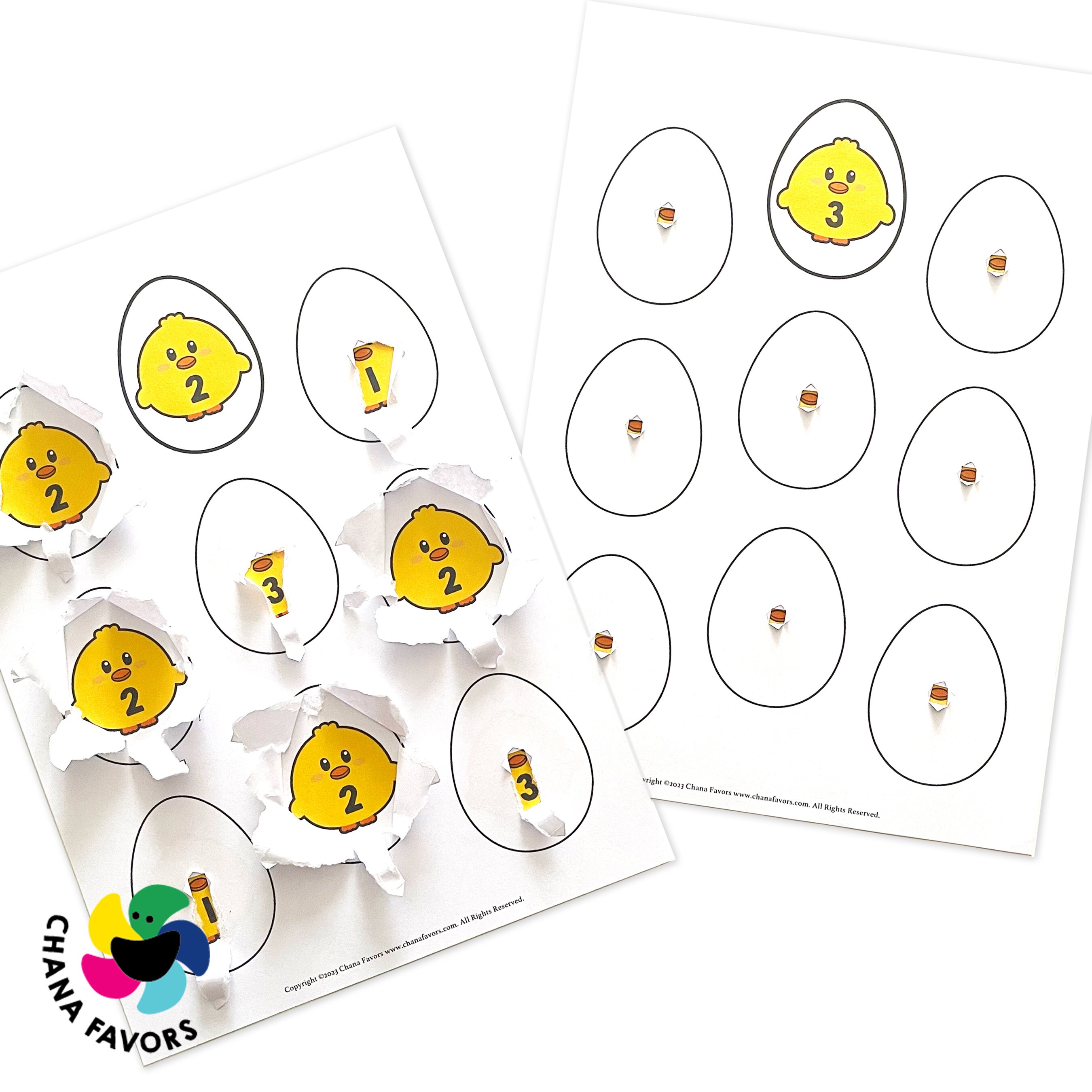 Eggshell Number Game: Kids' Number Recognition Activity (printable PDF ...