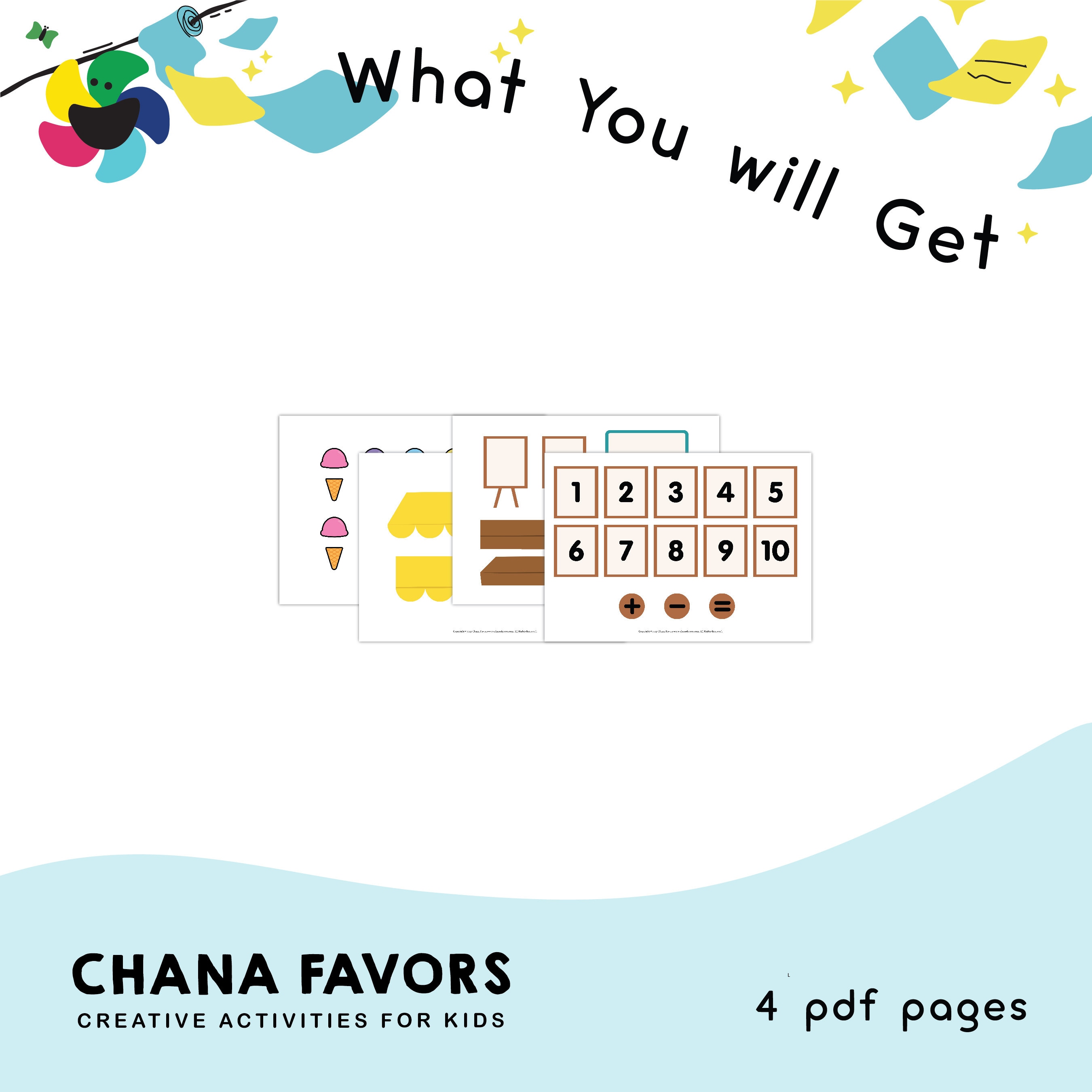 Ice Cream Math Game: Fine Motor Skills Activity (printable PDF) - Etsy
