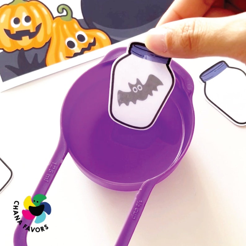 Halloween Jars Printable Preschool Halloween Activity to - Etsy