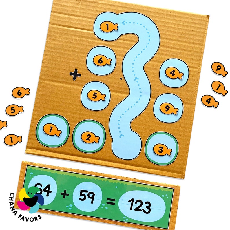 Fishy Math Challenge: Carryover Addition Quest (printable PDF) - Etsy