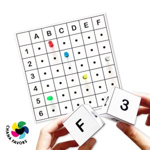 Push Pin Points Game: Printable Family Game (PDF Download) - Etsy