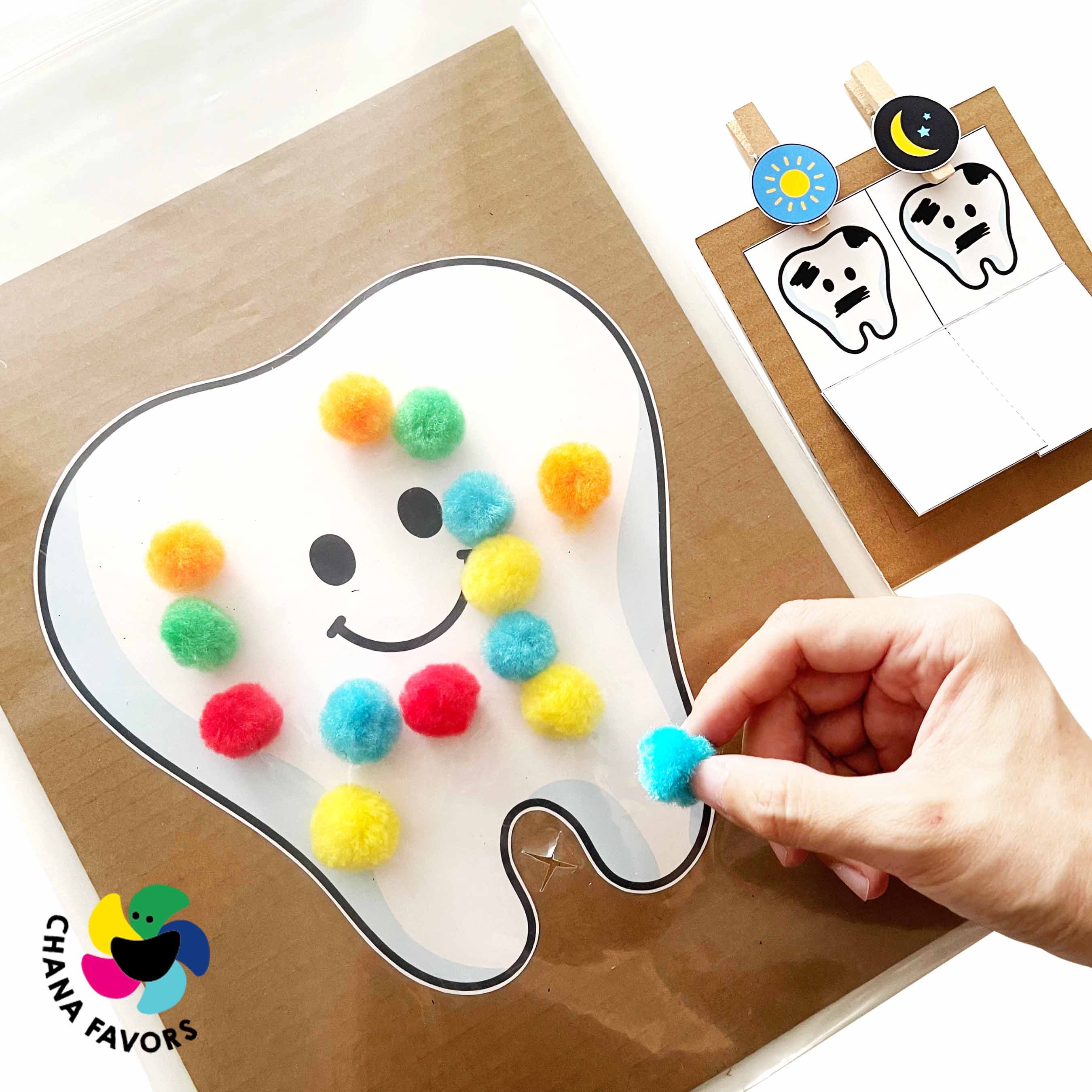 Happy Teeth Cleaning Game: Printable Dental Health Activity (PDF) - Etsy