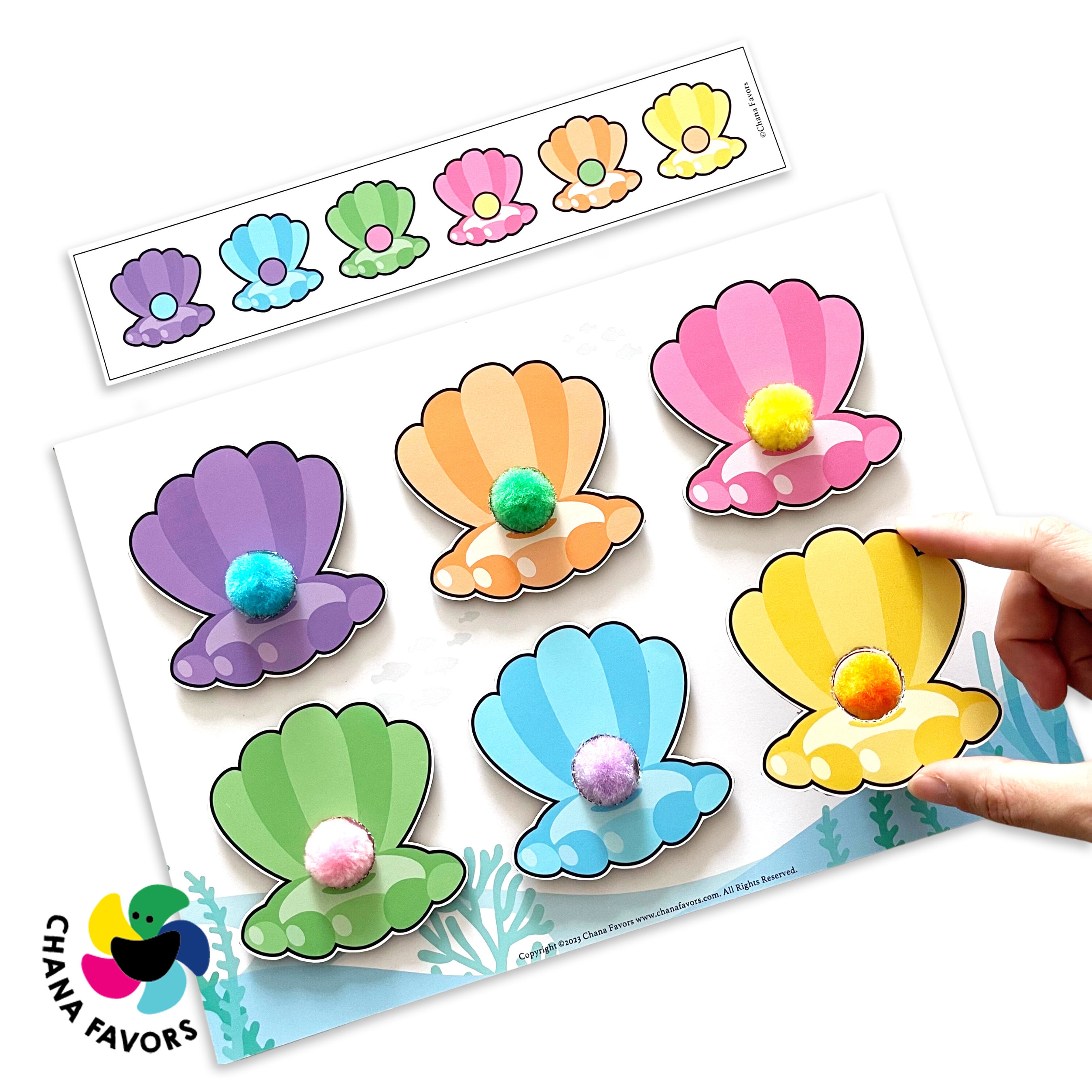 Seashell Mix and Match Printable Engaging Activity for - Etsy