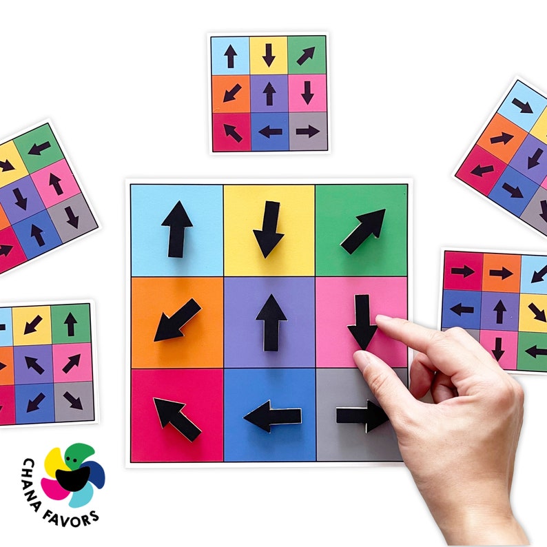 Arrow Play Card Printable fun and Educational Activity for - Etsy