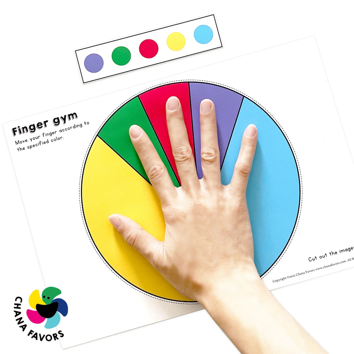 Finger Gym Printable: Color Recognition & Hand-eye Coordination (PDF ...