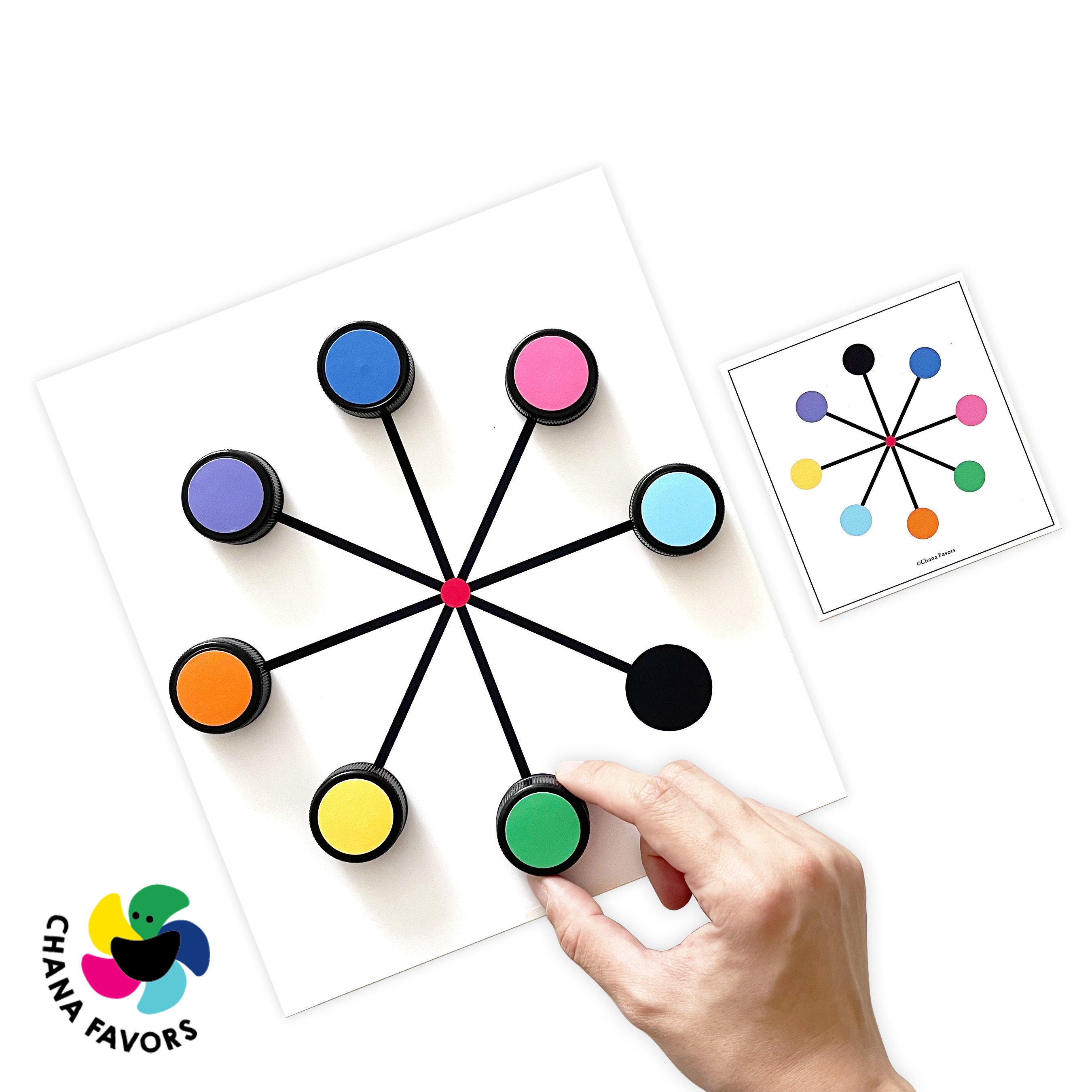 Color Star Match Game: Printable Cognitive Skills Activity (PDF ...