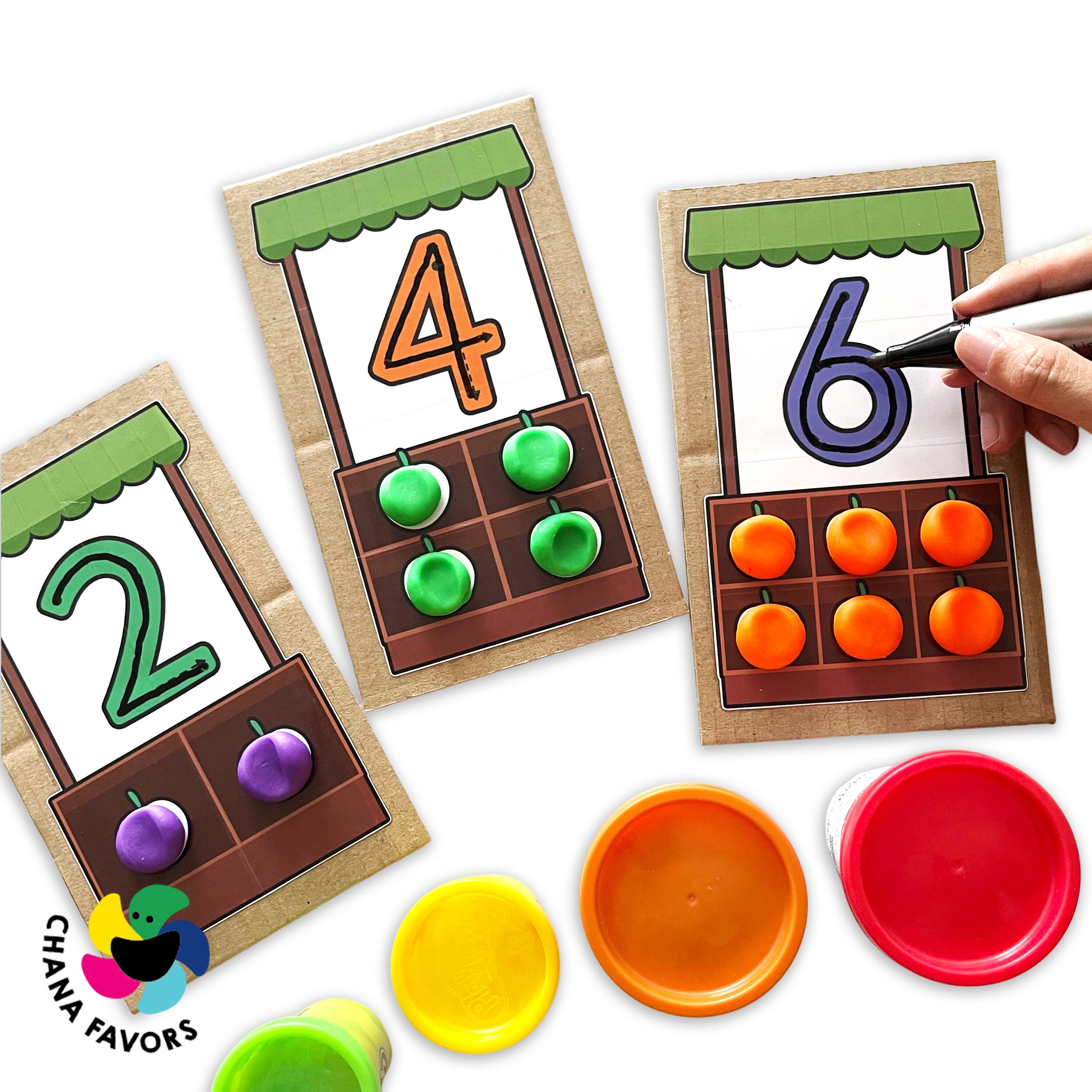 Fruit Stand Math: Fine Motor Skills Activity (printable PDF) - Etsy