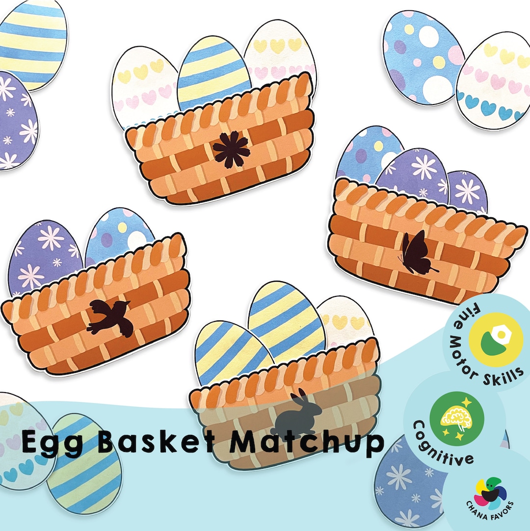 Egg Basket Matchup - Printable PDF - Download Only - Fun Easter ...
