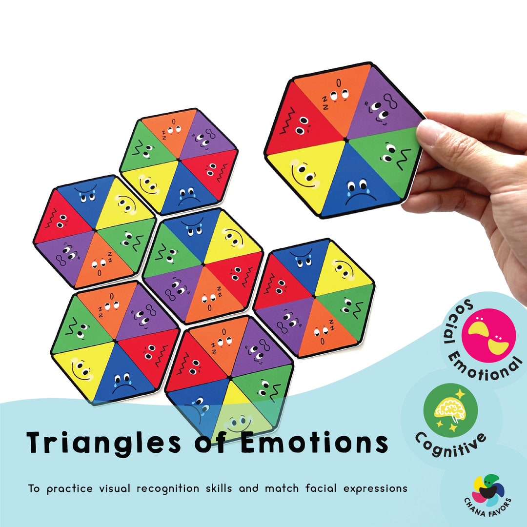 Emotions Matching Game: Preschool Visual Recognition (printable PDF) - Etsy