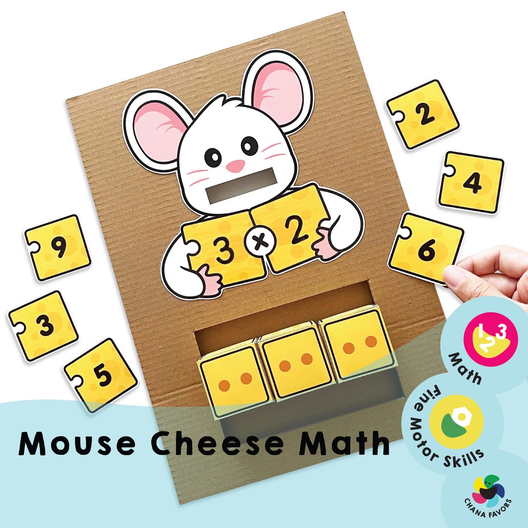 Mouse Cheese Math - Printable PDF - Download Only - Early Math Skills ...