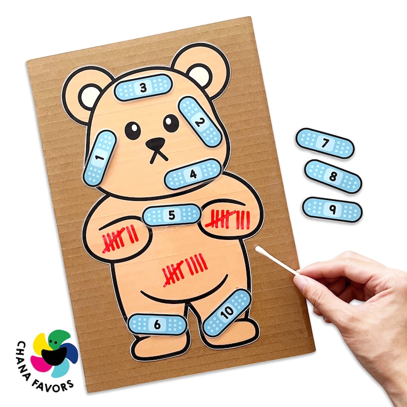Bear Tally Numbers Game: Fun Counting Activity (printable PDF) - Etsy
