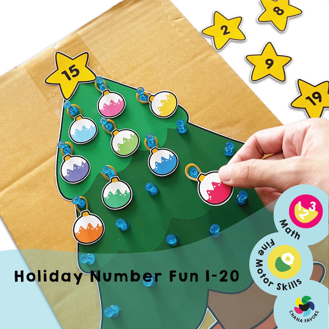 Holiday Number Fun 1-20 : Boost Fine Motor Skills and Number ...