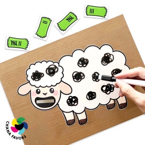 Sheep Tally Numbers Printable Counting Game for Kids Preschool and ...