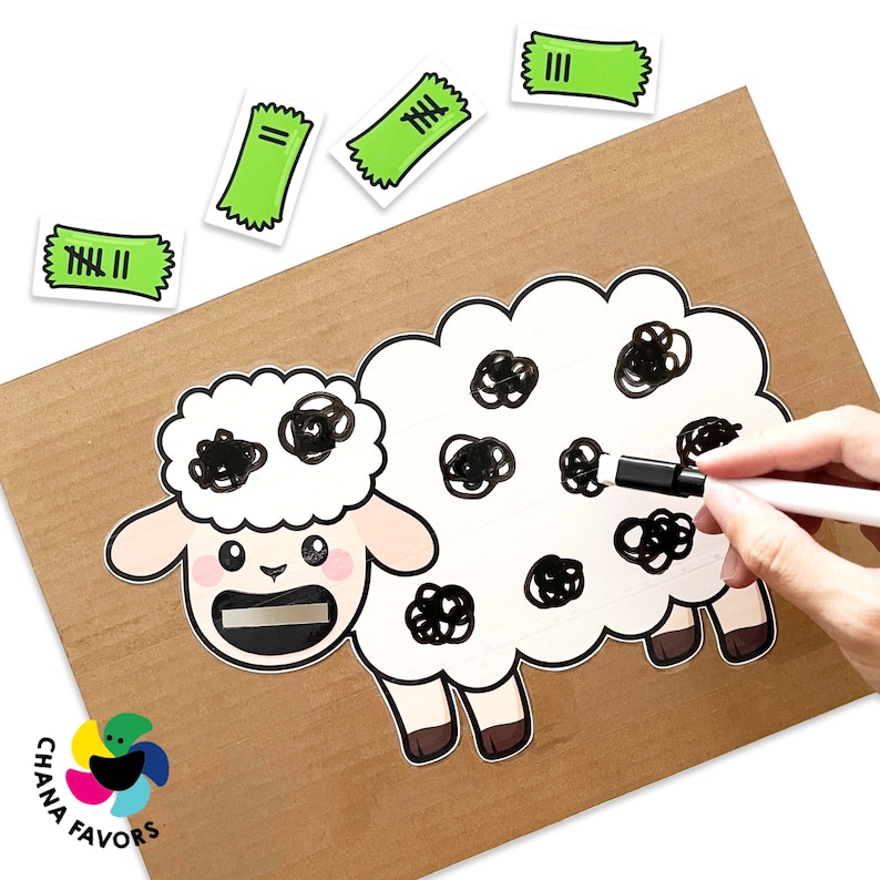 Sheep Tally Numbers Game: Preschool Counting (printable PDF) - Etsy