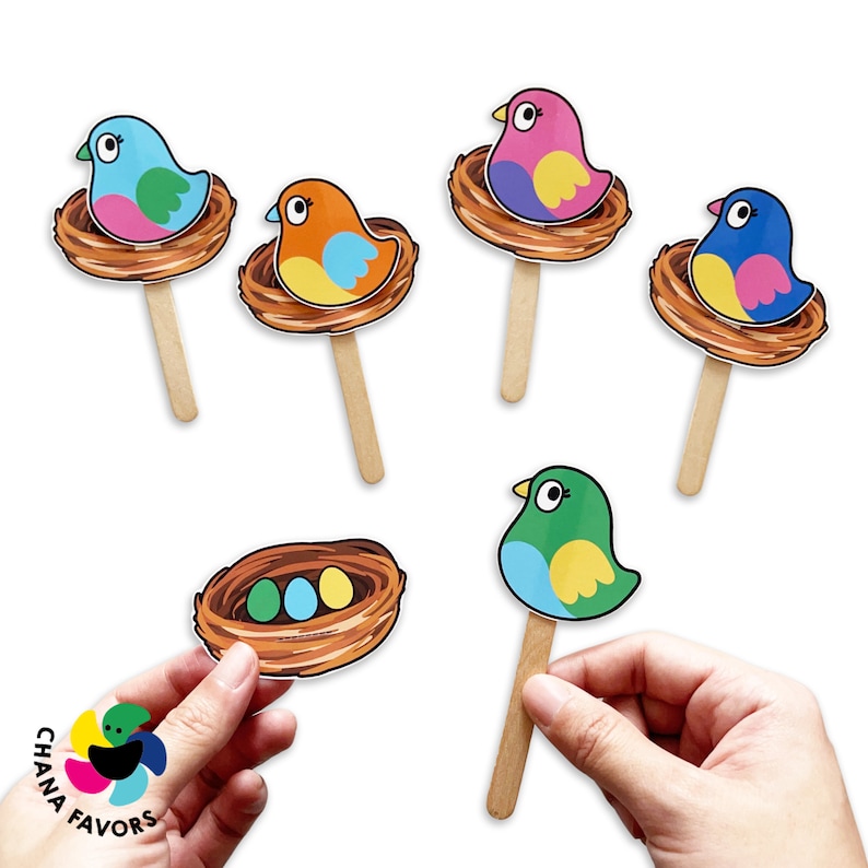 Bird Eggs Matching Game: Color Recognition Activity (printable PDF) - Etsy